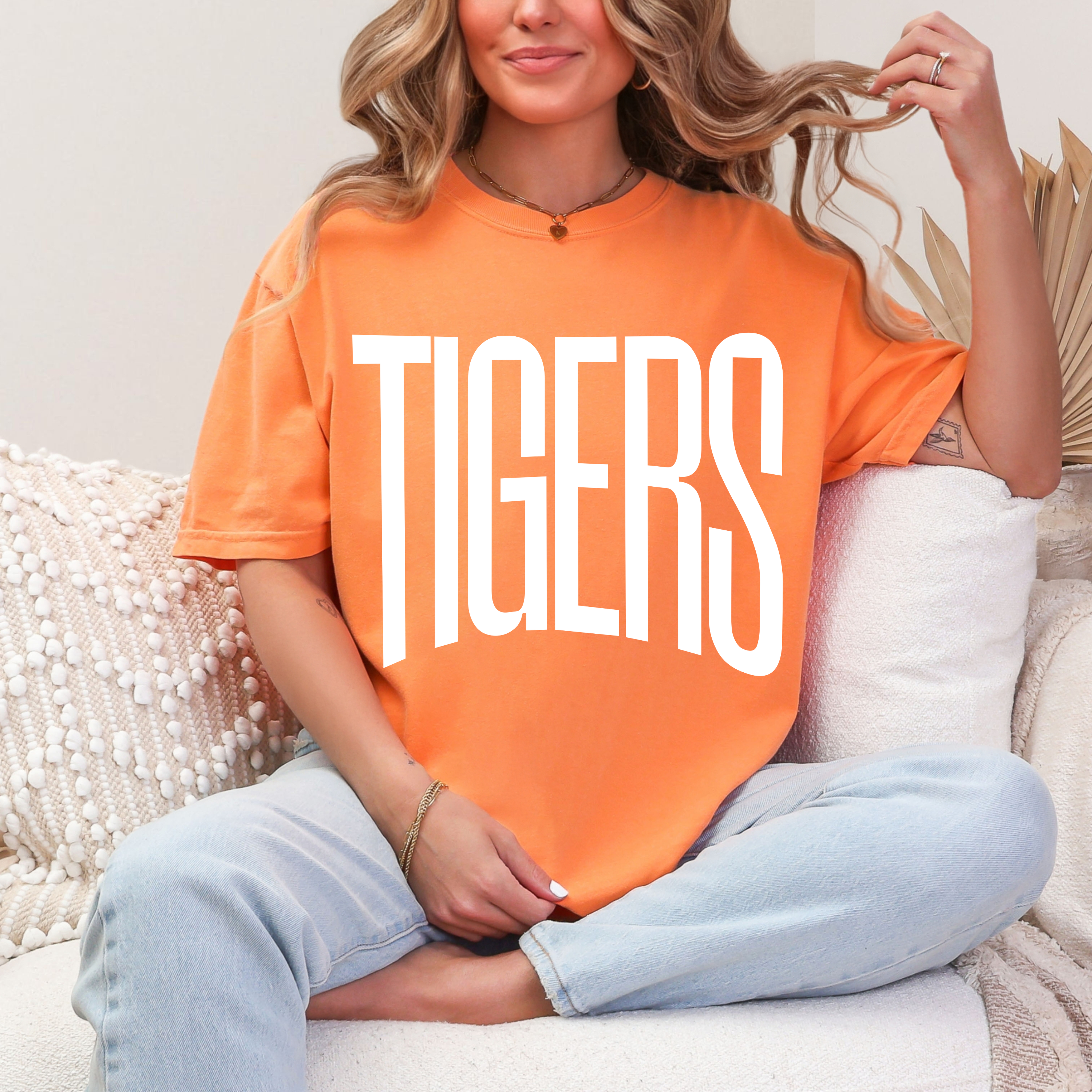 Oversized Mascot- Tigers – 2Arrows Apparel LLC
