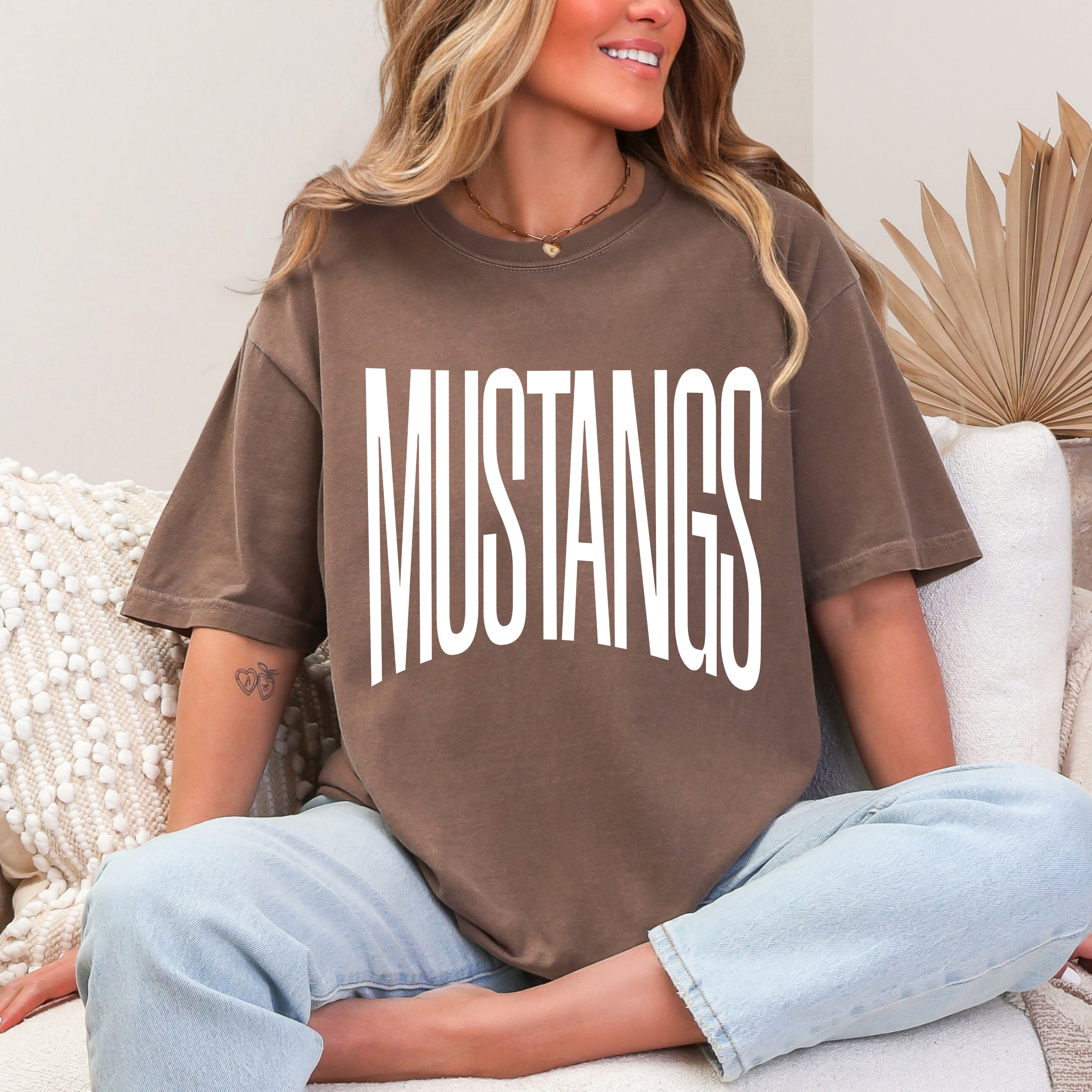 Oversized Mascot- Mustangs – 2Arrows Apparel LLC